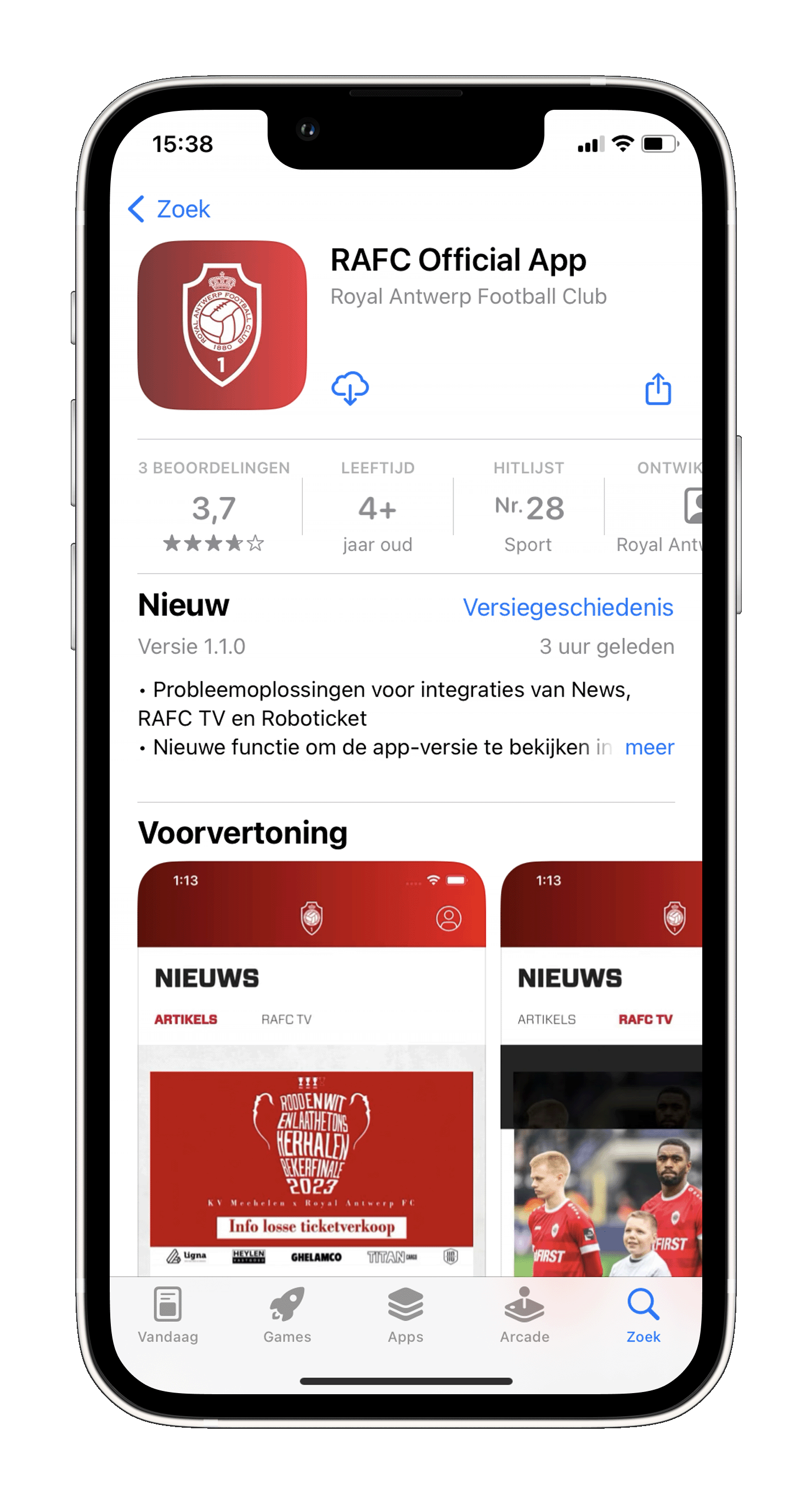 Hoe krijg ik toegang tot de nieuwe RAFC App?